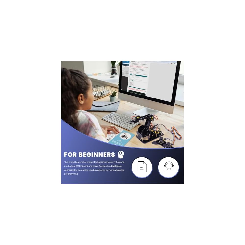 KEYESTUDIO ESP32 Smart Robot Arm Kit for Arduino Australia | Ubuy