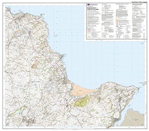Anglesey East / Dwyrain Ynys Mon Map | Beaumaris, Amlwch & Menai Bridge ...