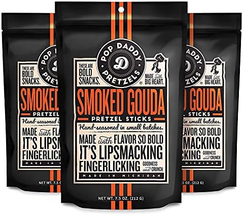 Amazon.com: Pop Daddy Flavored Pretzels Sticks, Healthy Gourmet ...
