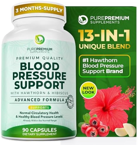 Amazon.com: PurePremium Blood Pressure Supplements with Hawthorn Berry ...