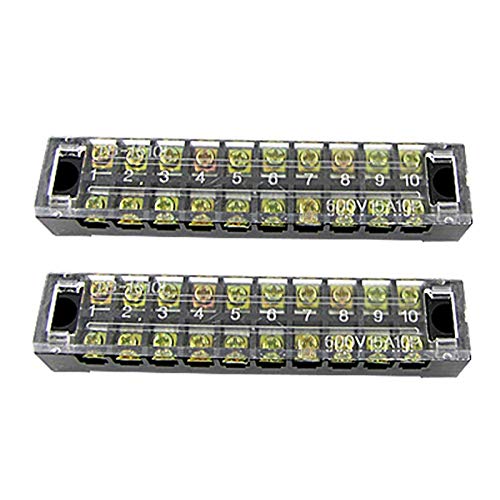 3NH® 10 Poles Connector Barrier Terminal Strips Block 600V 15A Q6G9 ...