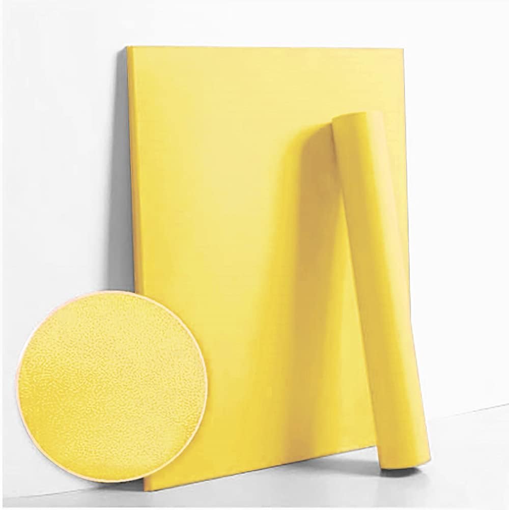 Dimoon 78.7''x17.7'' Yellow Peel and Stick Wallpaper Contact Paper ...