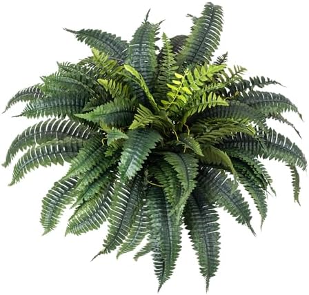 Amazon.com: TROKUZEN 48Inch Large Fake Ferns, Large Artificial Boston ...