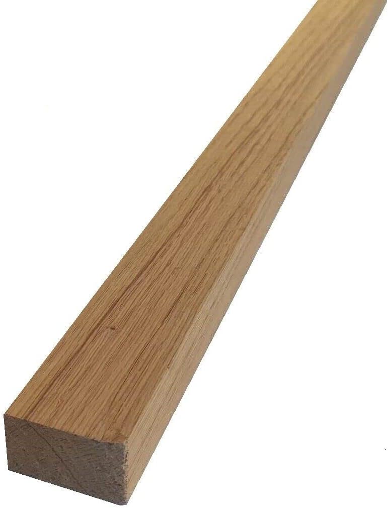 Generico Listello Legno Massello Rovere Rosso Grezzo mm 28 x Varie ...