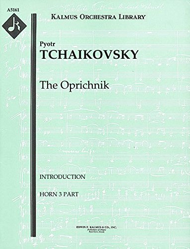 The Oprichnik (Introduction): Horn 3 part (Qty 3) [A5161]: Pyotr ...