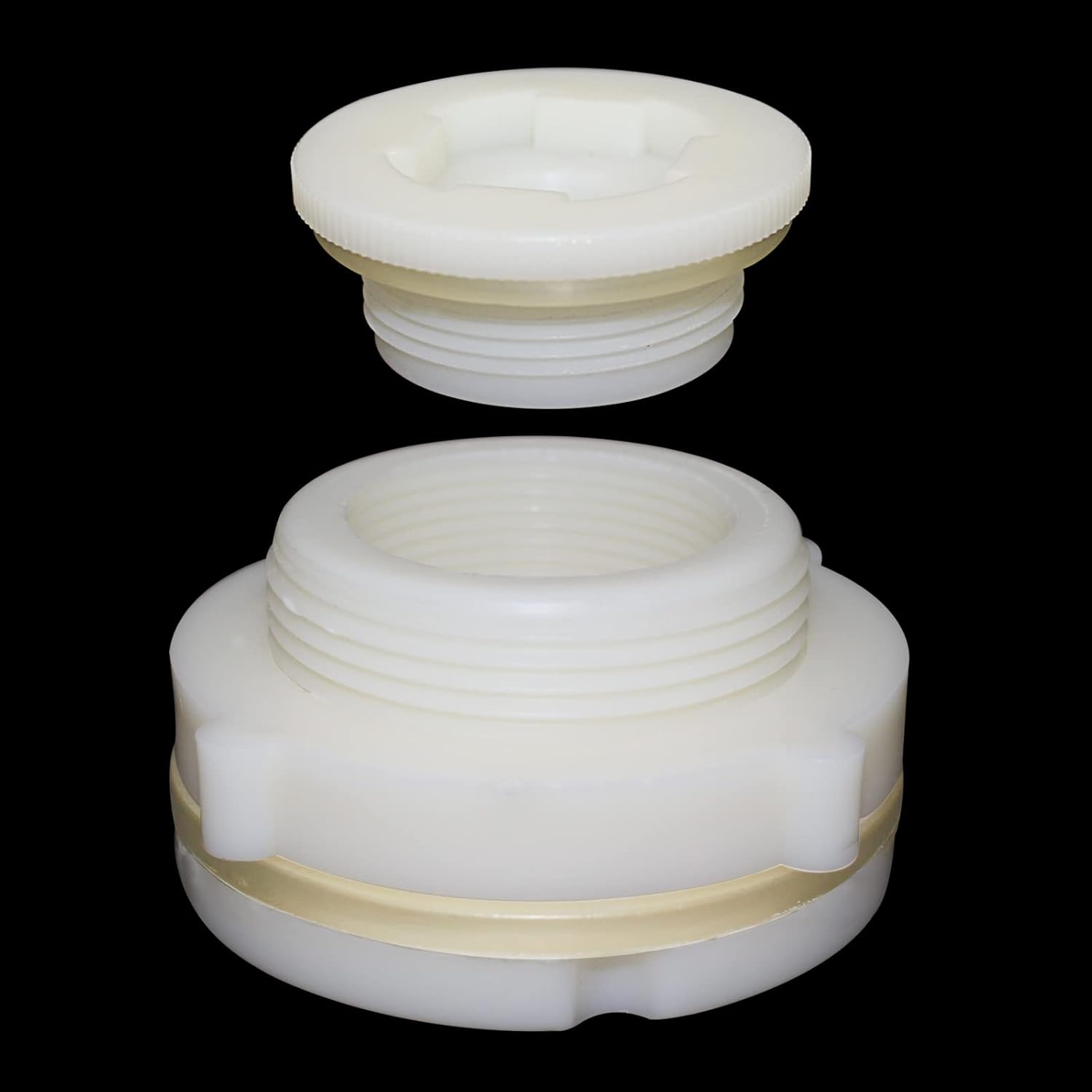 Amazon.com: ABS Bulkhead Fitting Water Tank Connector Adapter Fitting ...