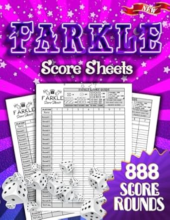 Amazon.com: Farkle score sheets: Effortless Scorekeeping with 130 Pads ...