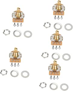 Amazon.com: ibasenice 5 Sets Potentiometer Guitar Volume Pot Enamel ...