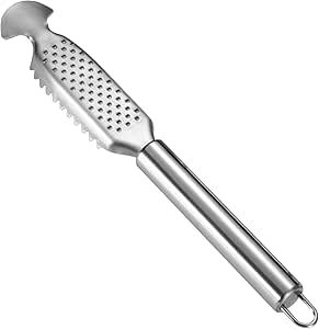 Amazon.com: Fish Scaler - Stainless Steel Fish Scale Remover | Fish Scaler Brush With Ginger ...