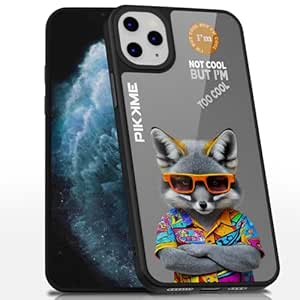 Pikkme Back Cover PC TPU + Printed Cool Funky Stylish Grey Wolf Swag ...