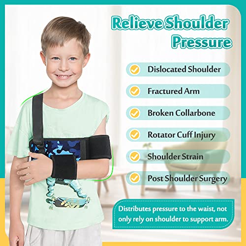 Mybow Pediatric Shoulder Immobilizer Kids Arm Sling for Shoulder Injury ...