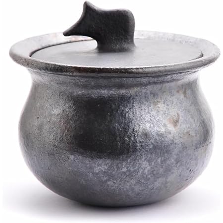 Buy Zishta Handmade Hamlei Shaped Manipur Black Pottery | Gravy Pot ...