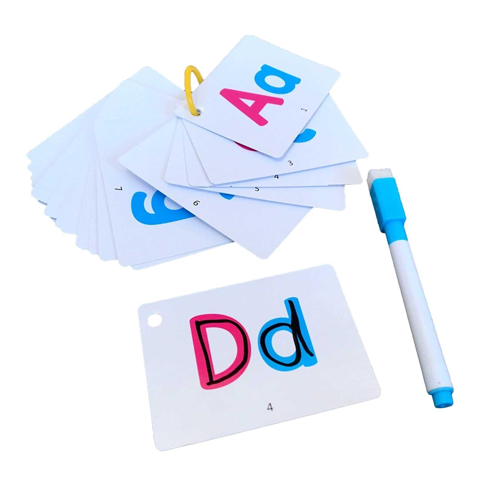 Matching Letters Toys With Numbers Alphabets Animal Flash Cards Set ...