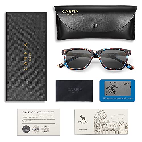 Buy Carfia Chic Retro Polarized Sunglasses for Women Small Face UV400 ...