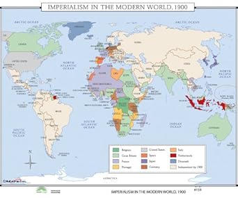 Imperialism in the Modern World (World History Wall Maps): Kappa Map ...