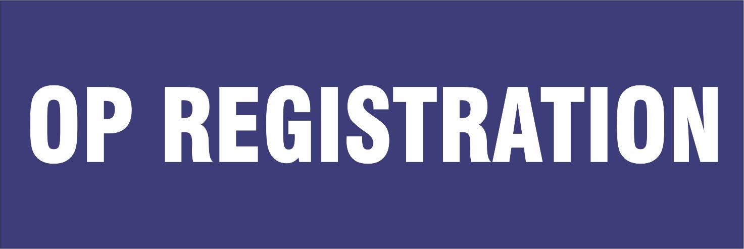 OP Registration Board Medical College,Clinic,Hospital Blue & White (3mm ...