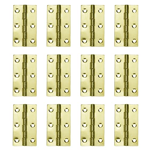 Snapklik.com : Antrader 2 Gold Folding Butt Hinges Mini Cabinet Hinges