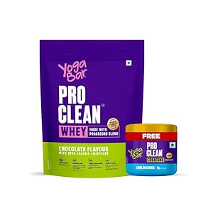 ﻿Yogabar Pro Clean Whey Protein Chocolate with Zero Calorie Sweetener | 26g Protein per Serve ...