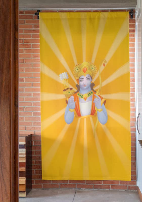 Buy TheYaYaCafe Digital Printed Curtains for Temple, Pooja Room ...