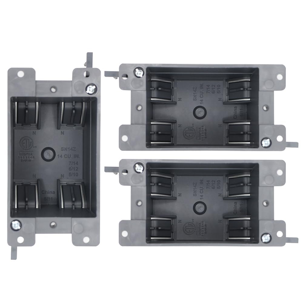 Snapklik.com : MAKERELE Old Work Electrical Box 1 Gang, 14 cuInch Cut ...