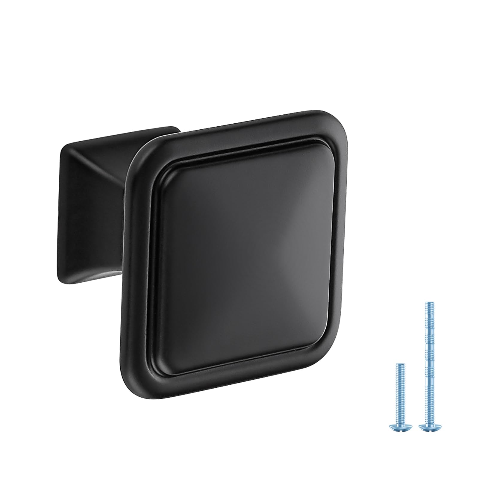 JOY DECOR 10 Pack Black Square Cabinet Knob Kitchen Cabinet Knobs ...