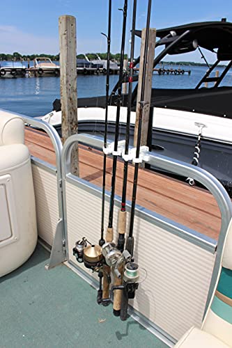 Amazon.com: Easy On! The Portable Pontoon Fishing Rod Holder! White ...