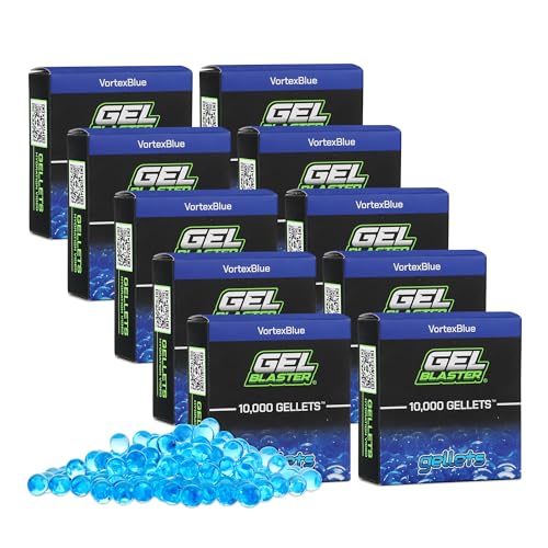 Gel Blaster Gellets Refill Ammo, 100,000 Blue Gellets - All-Natural Eco ...