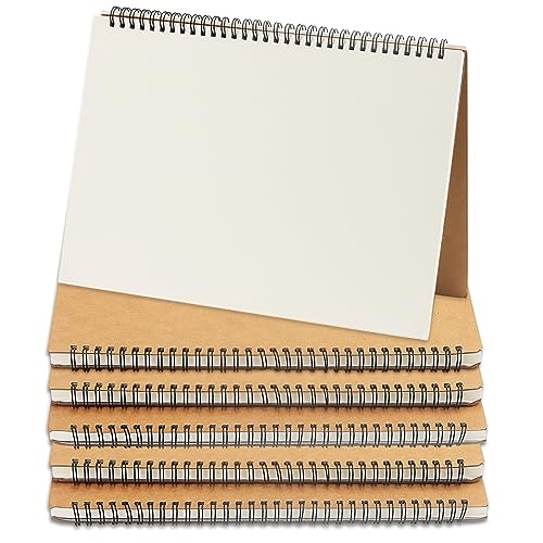 ZEONHAK 6 PCS A4 Sketchbook, A4 Drawing Pad, A4 Spiral Bound Sketchbook ...