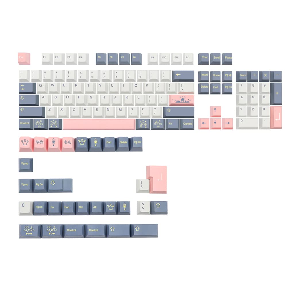 Buy TCXSSL 135 Keys Customized Momo Yume Key Cap PBT Dye Subbed Keycap ...
