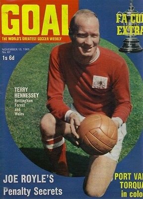 GOAL football magazine 15/11/69 COVER picture Nottingham Forest TERRY ...