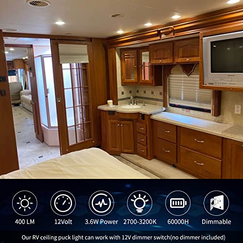 Snapklik.com : RVZONE RV Boat LED Ceiling Puck Light RV Interior Light ...