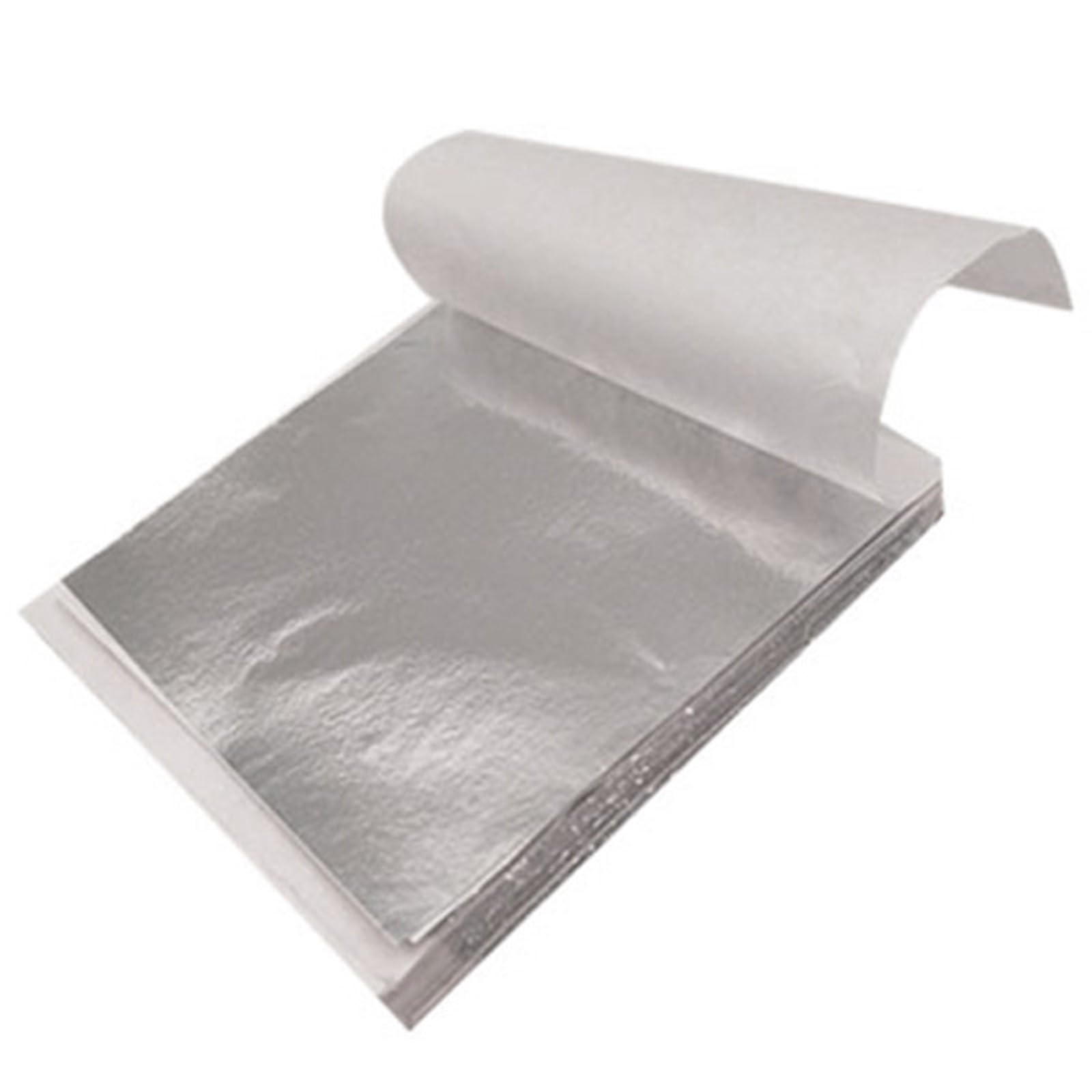 200 Sheets Silver Leaf Sheets, Silver Leaf Foil Paper, Silver Foil ...