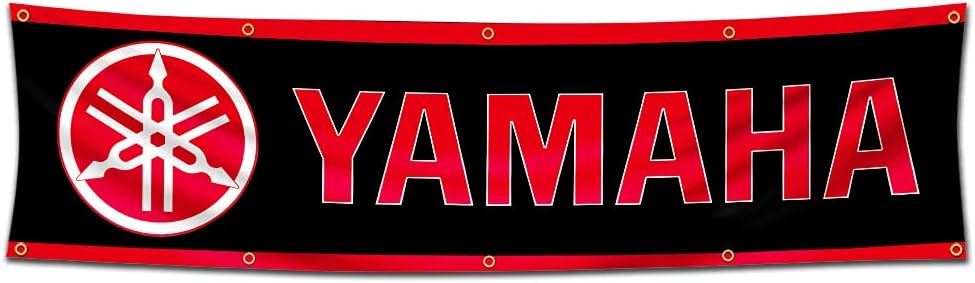 Amazon.com: Yamaha Banner Flag ATV ATC Motorcycle Racing 2x8ft Banner ...