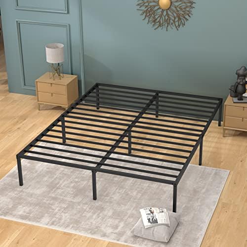 Amazon.com: Yalemoll Metal-King-Size-Bed-Frame and-Headboard - 18 Inch ...
