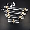 2.5"(64mm) Centers Square Acrylic Cabinet Pulls Furniture Handles Clear ...