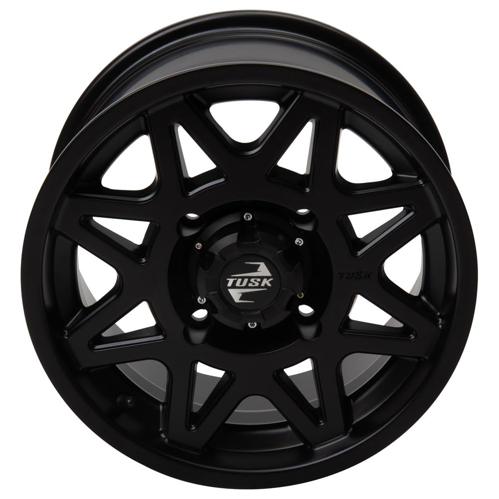 4/137 Tusk Tintic Wheel 15x7 5.0 + 2.0 Matte Black For Textron STAMPEDE ...