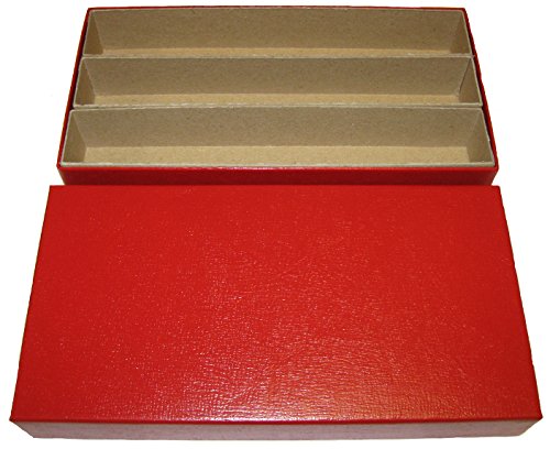 Red Triple Row Storage Box 1.5 x 1.5 Paper Flip Coin Holder at Amazon's ...