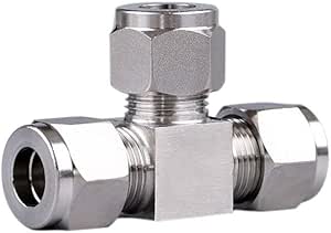 Amazon.com: Beduan Pneumatic Stainless Steel 3/8” Compression Fittings ...