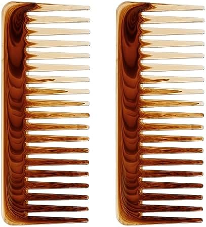 Amazon.com : Large Detangling Comb for Curly, Thick Hair - 2PCS Wide ...