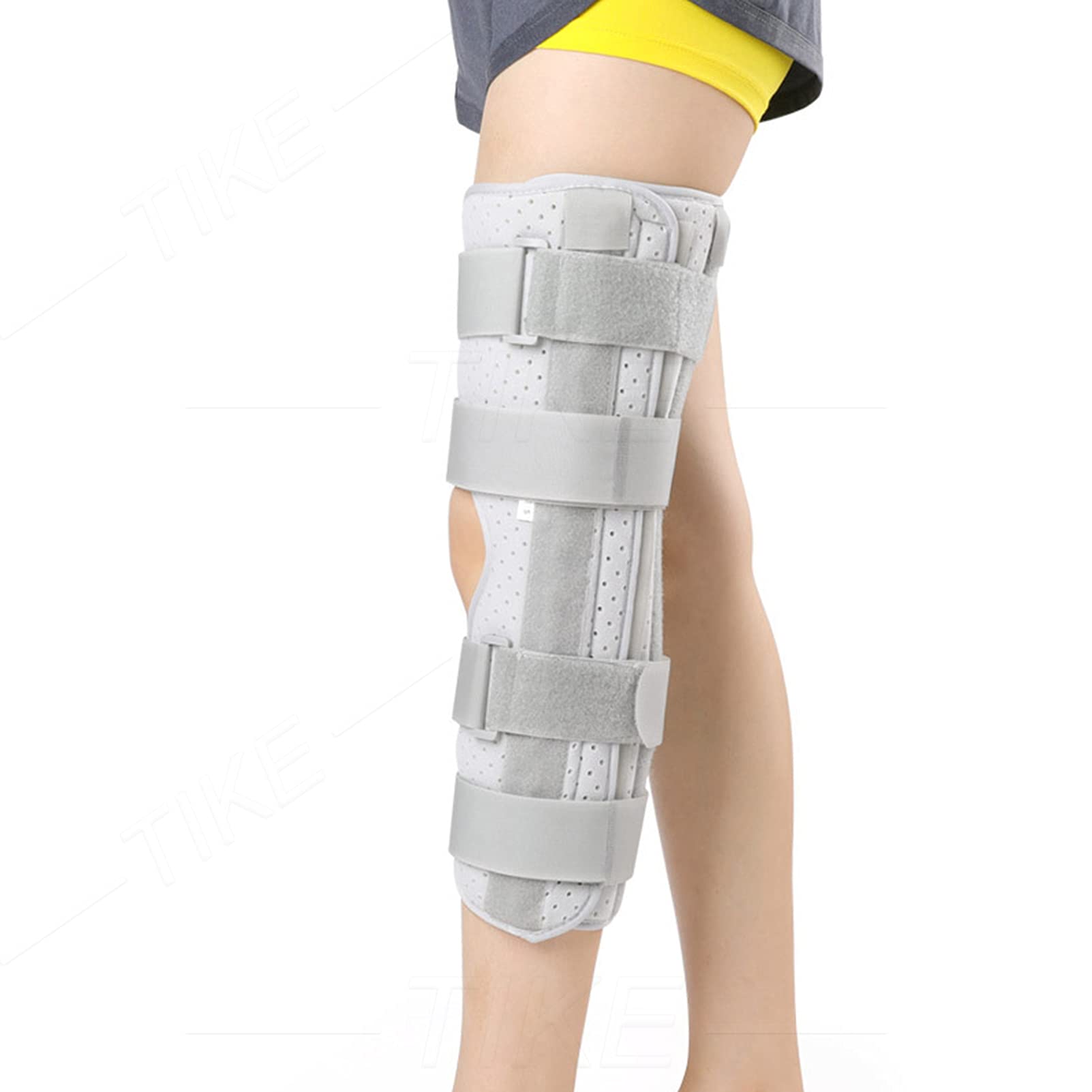 Buy 3-Panel Knee Immobilizer Full Leg Support Brace, Aluminum Alloy ...