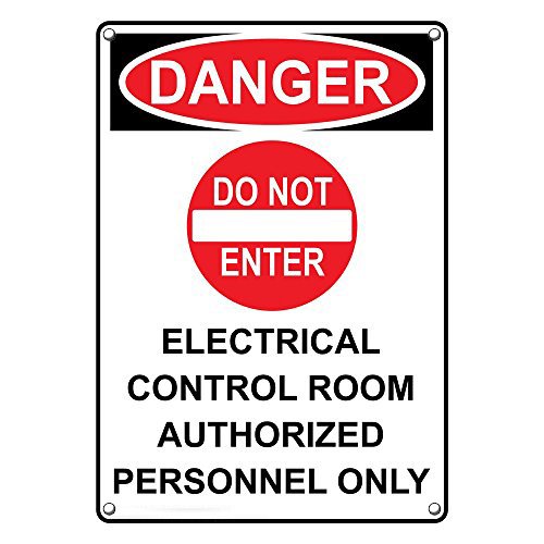 Amazon.com: Weatherproof Plastic Vertical OSHA Danger Electrical ...