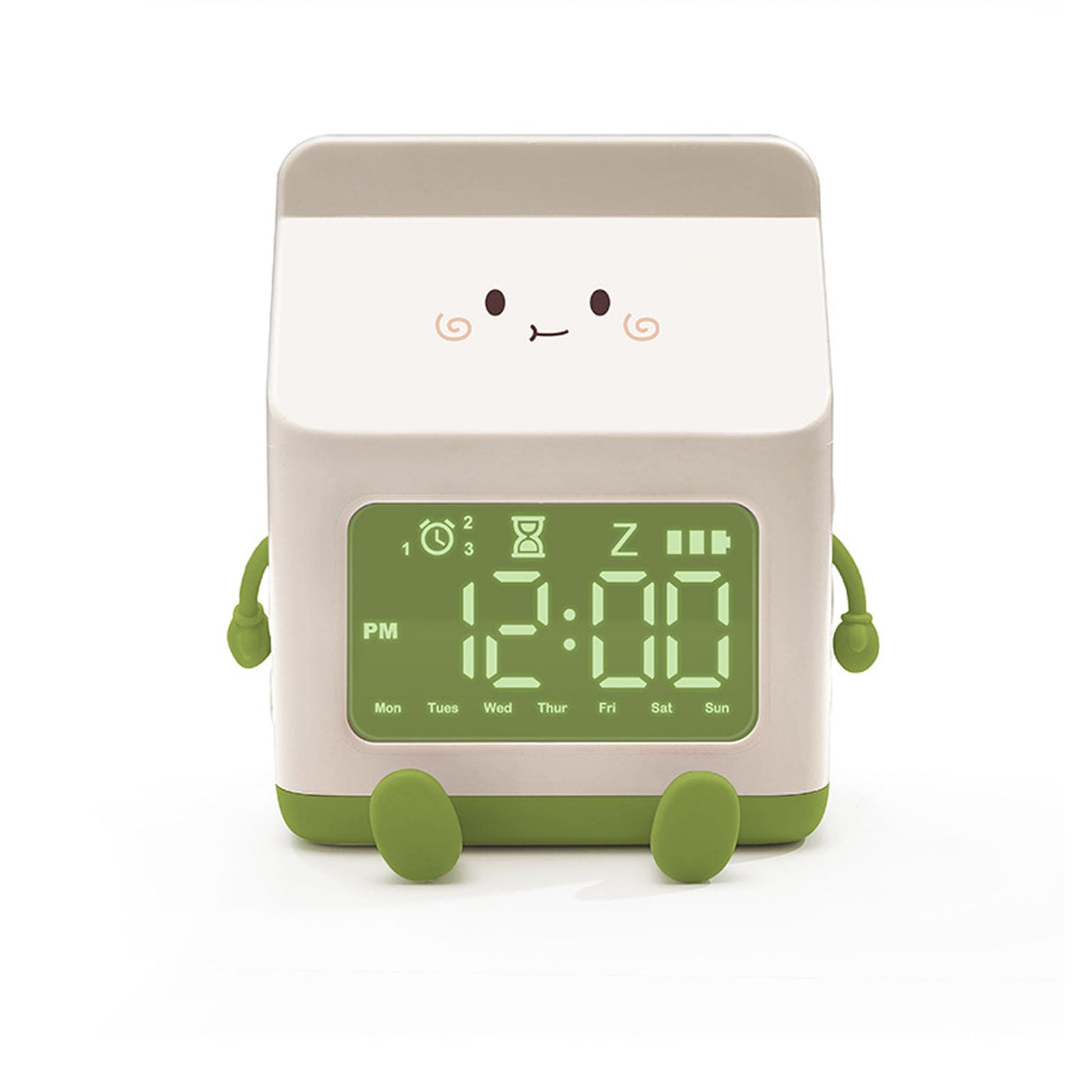 Amazon.com: Tyenaza Fun Milk Box Alarm Clock, Student Countdown Cartoon ...