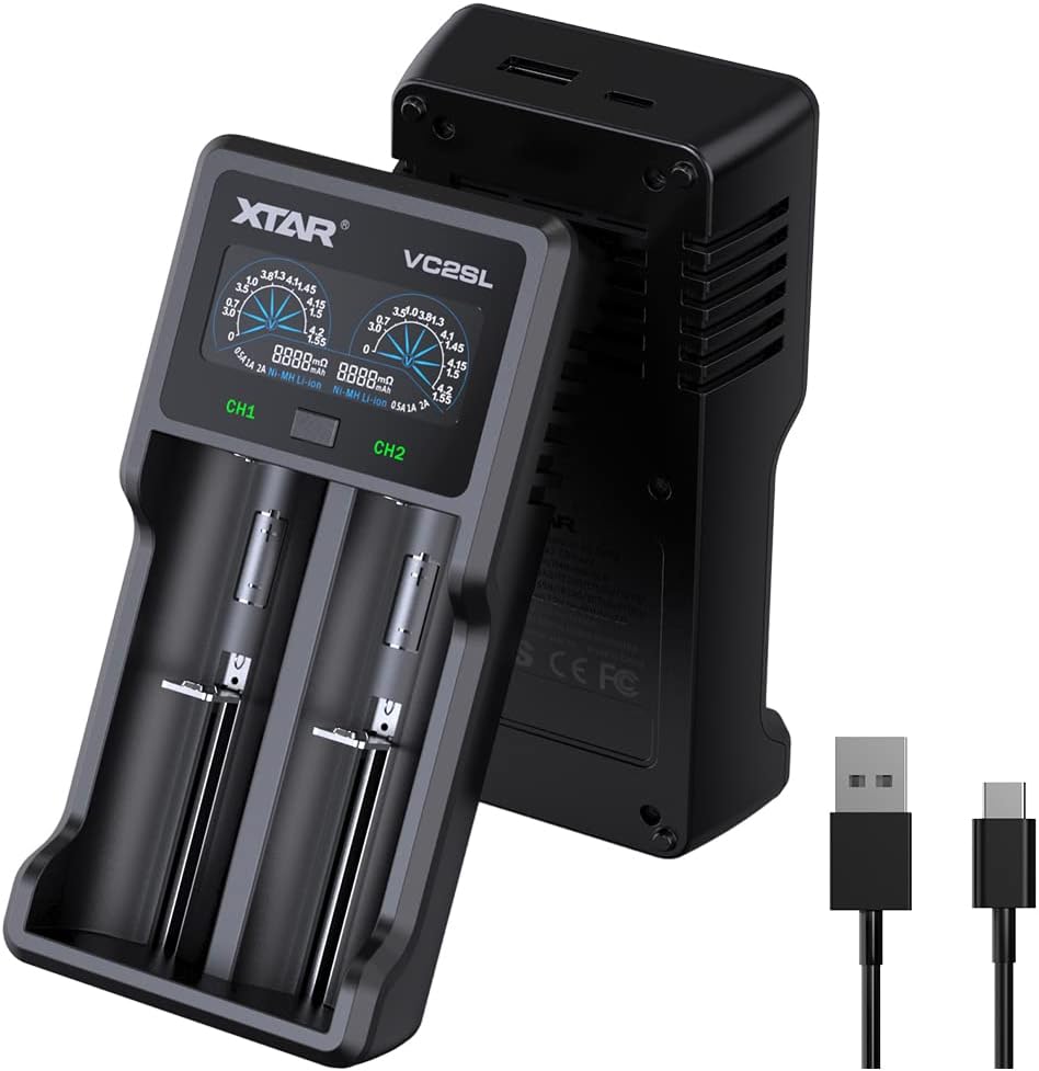Amazon.com: XTAR Battery Charger SC1 Plus 18650 Battery Charger Power ...