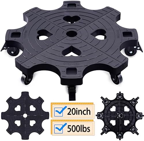 Amazon.com: TreeGun Plant Caddy with Wheels Heavy Duty with 8 Lockable ...