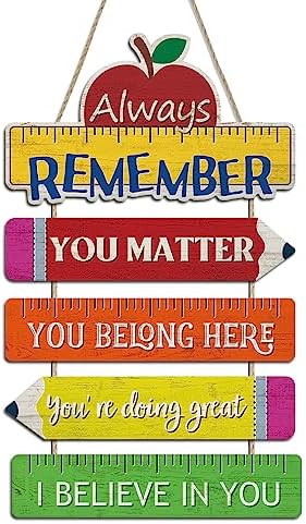 Amazon.com: Classroom Decor, Motivational Classroom Door Sign ...
