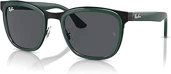 Amazon.com: Ray-Ban RB3709 Clyde 002/87 53MM Green on Black/Plastic ...