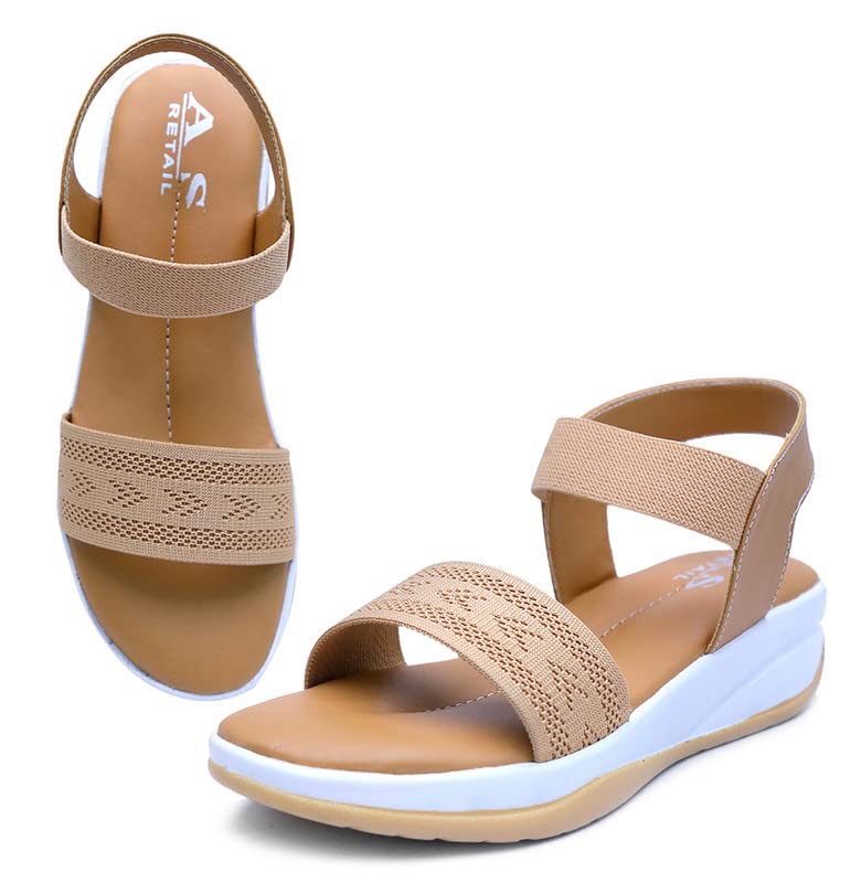 Buy A S RETAIL Floater for Women IND-4 Beige at Amazon.in