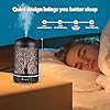 ENAROMA Essential Oil Diffuser 200ml Black Metal Tree Ultrasonic ...