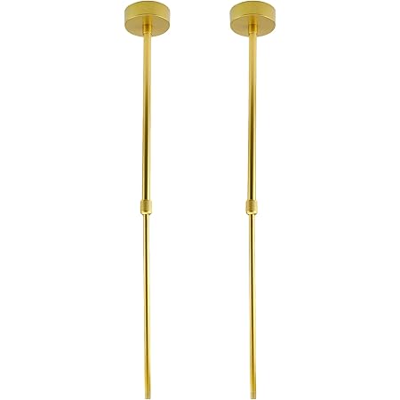 MY MIRONEY 2 Sets Pendant Light Fixture Extension Rod with Canopy Plate ...