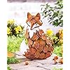 Amazon.com : Gardlister Metal Fox Statue - Outdoor, Handcrafted Metal ...